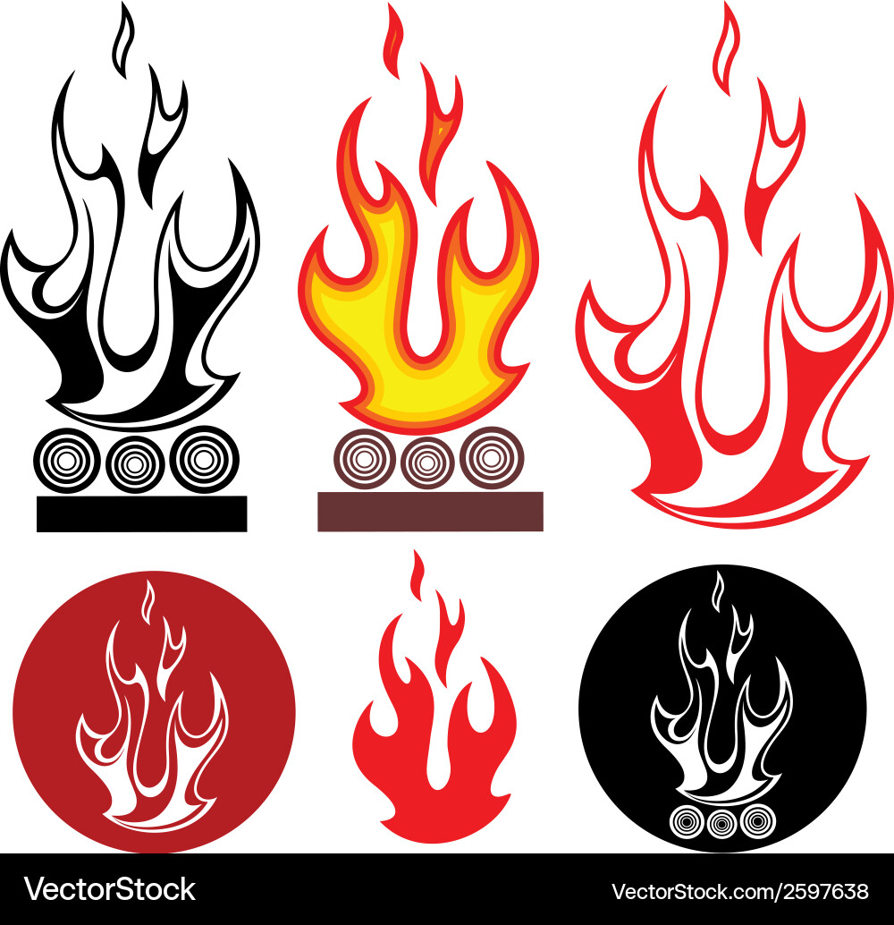 Bonfire Royalty Free Vector Image - VectorStock