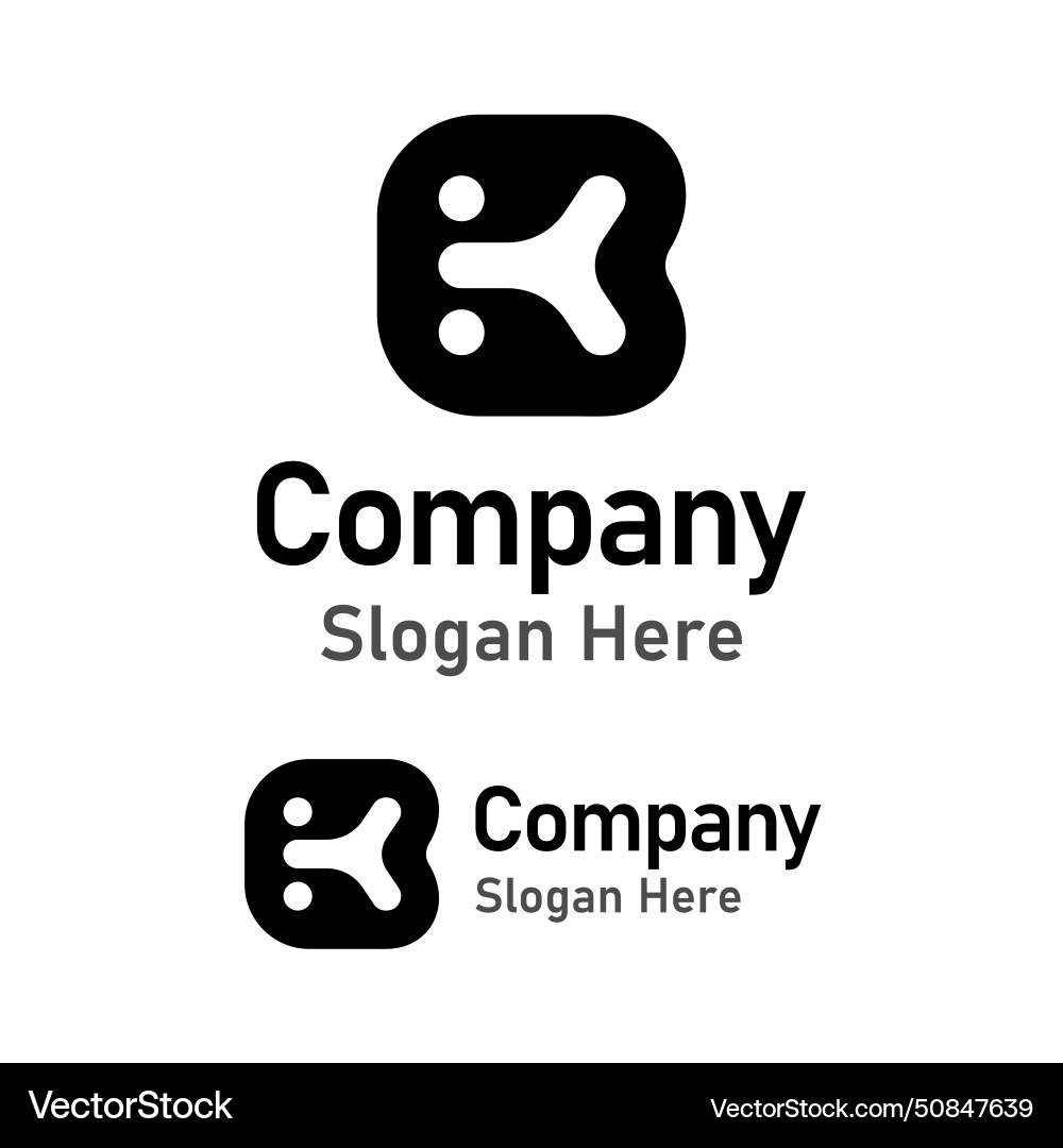 Initial letter k simple logo design Royalty Free Vector