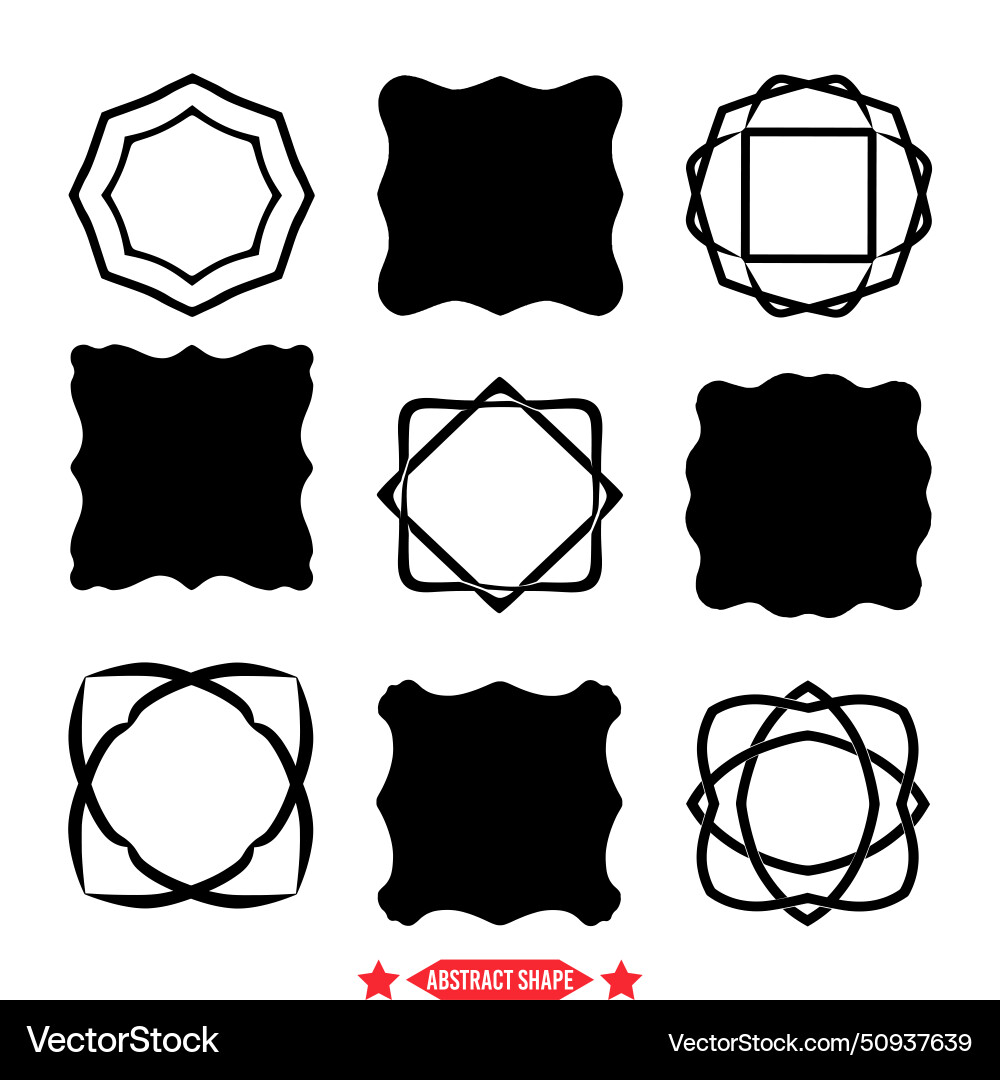 Intricate forms captivating abstract shapes art Vector Image