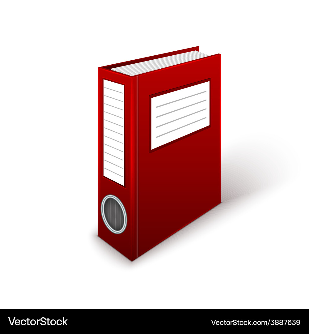 Office folder template Royalty Free Vector Image