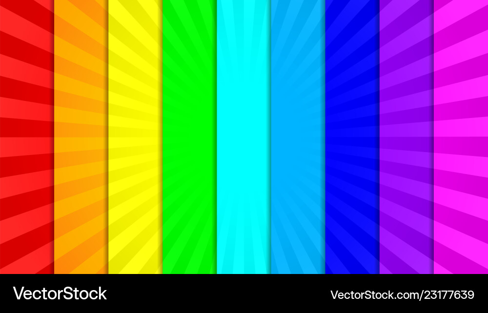 Vibrant Ray Backgrounds Royalty Free Vector Image