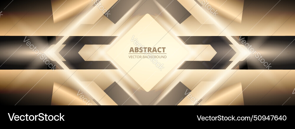 Black and gold luxury wide abstract background Vector Image