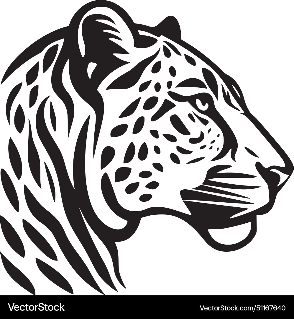 Cheetah - minimalist and simple silhouette Vector Image