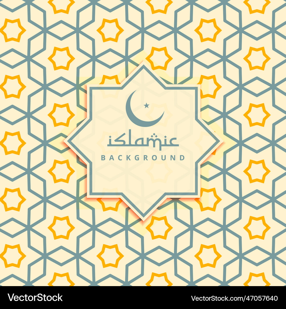 Creative arabic background pattern – Royalty-Free Vector | VectorStock
