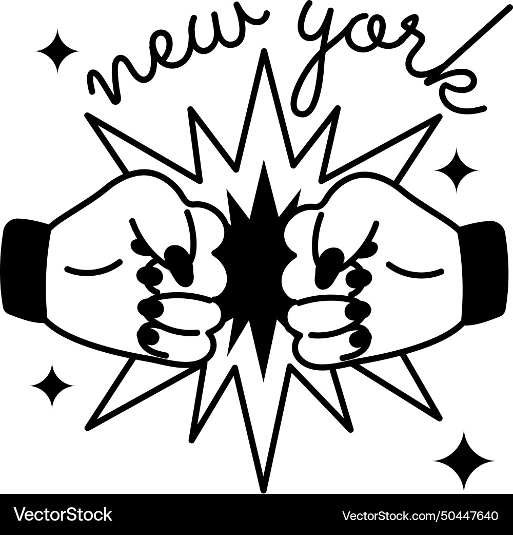 Fist bump Royalty Free Vector Image - VectorStock