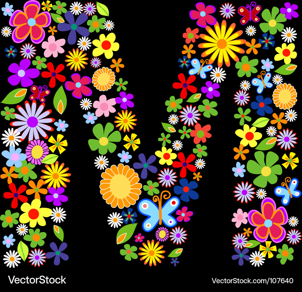 M Royalty Free Vector Image - VectorStock