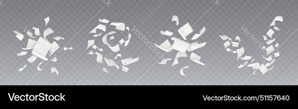 Pile of Flying Papers Vector Images (over 530)