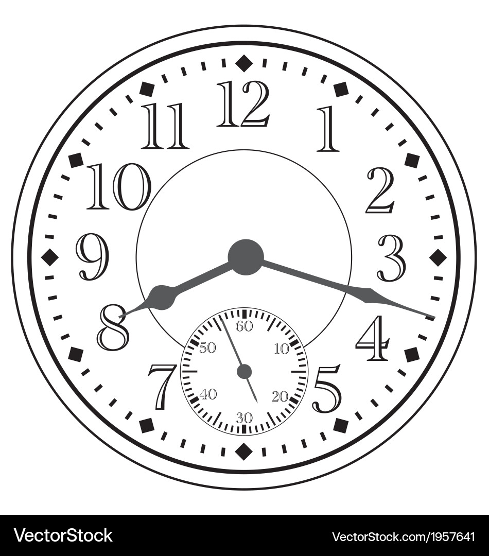 Clock Royalty Free Vector Image - VectorStock