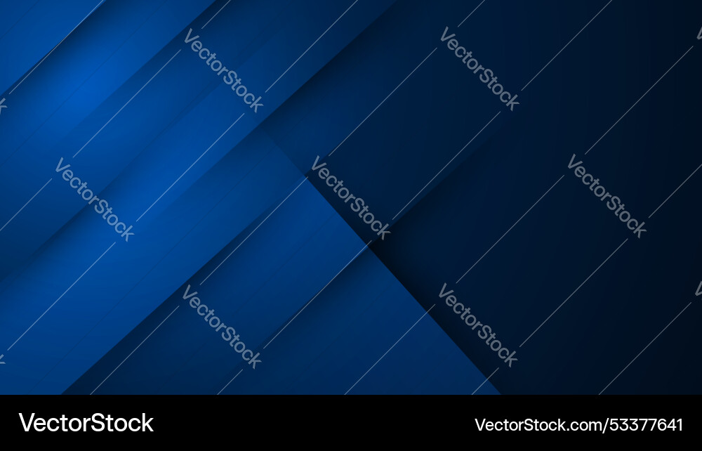 Dark blue geometric layers background Royalty Free Vector