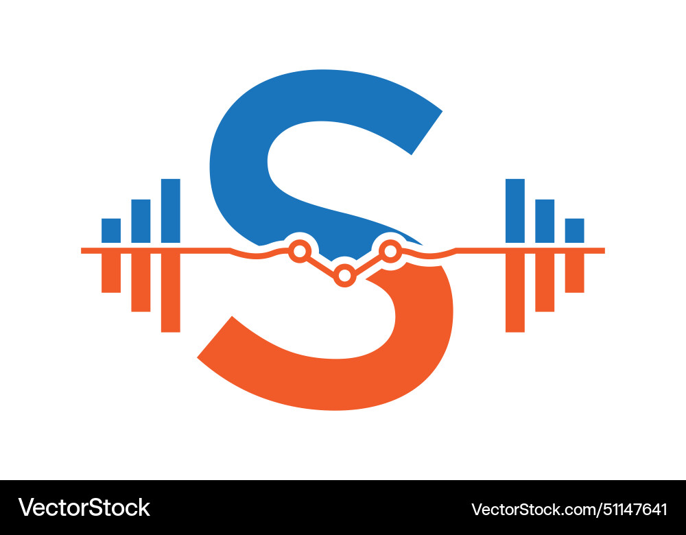 Initial letter s fitness logo concept Royalty Free Vector
