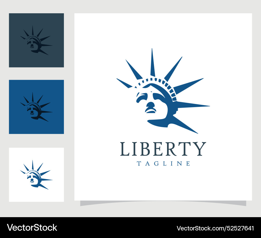 Statue of Liberty Logo Icon Royalty Free Vector Image