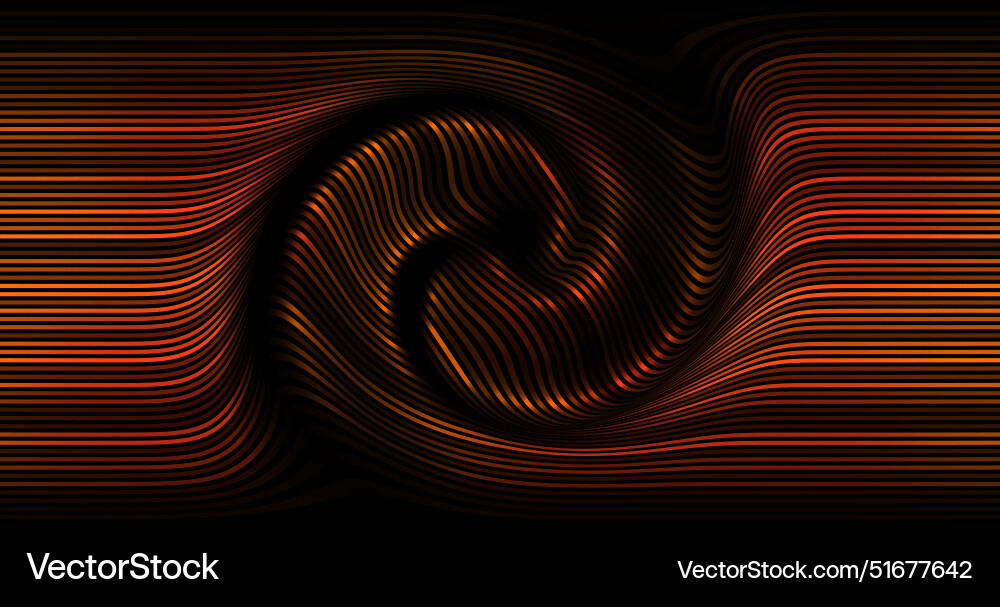 Abstract winding lines of different colors Vector Image