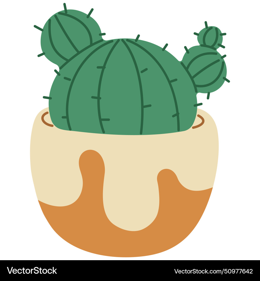 Cactus single 4 Royalty Free Vector Image - VectorStock