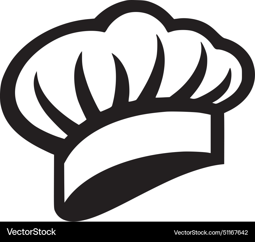 Chef hat - high quality logo - ideal for t-shirt Vector Image