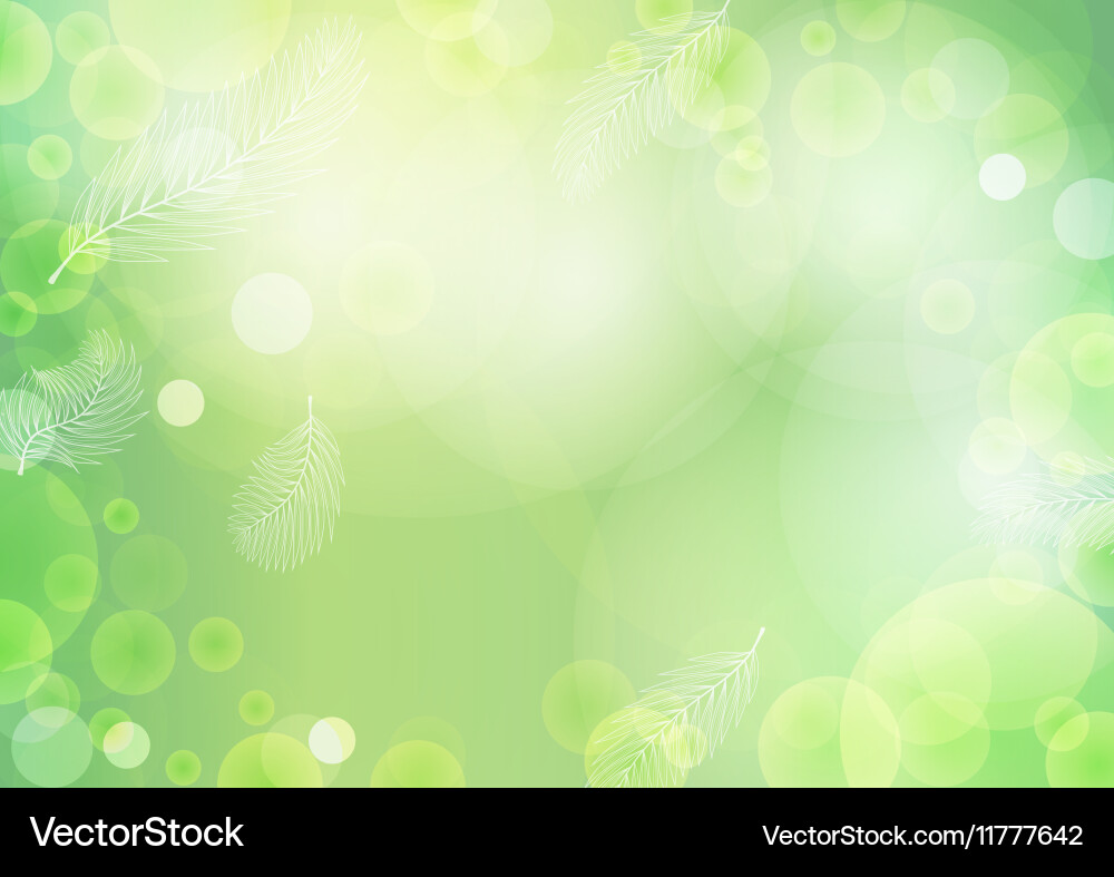 Green background with light Royalty Free Vector Image