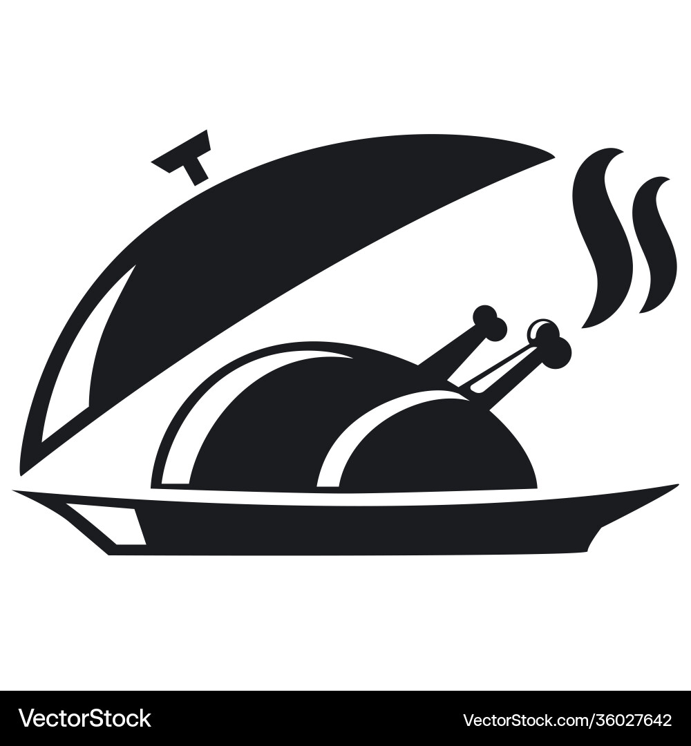 Grilled chicken poultry sign Royalty Free Vector Image