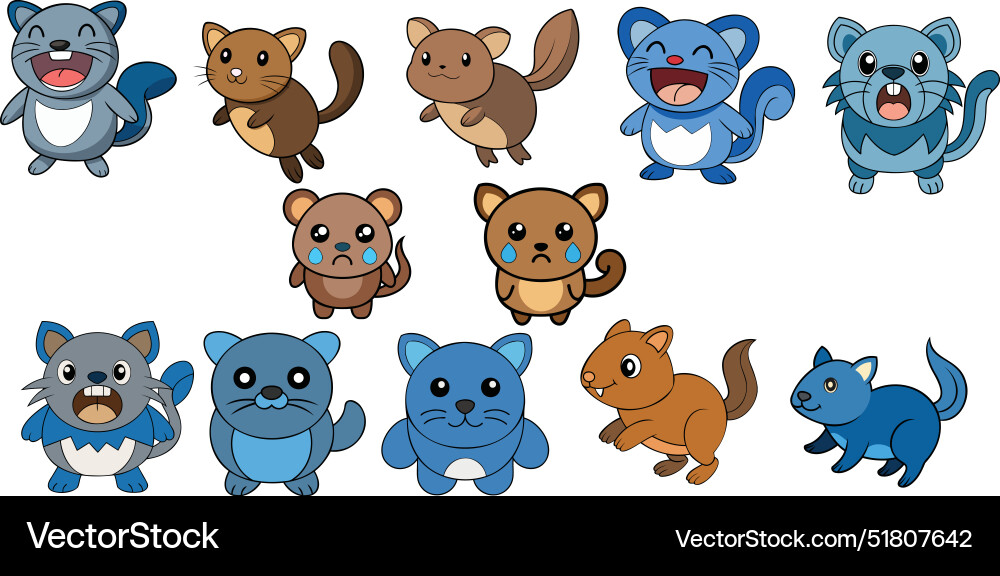 Water vole design animal Royalty Free Vector Image