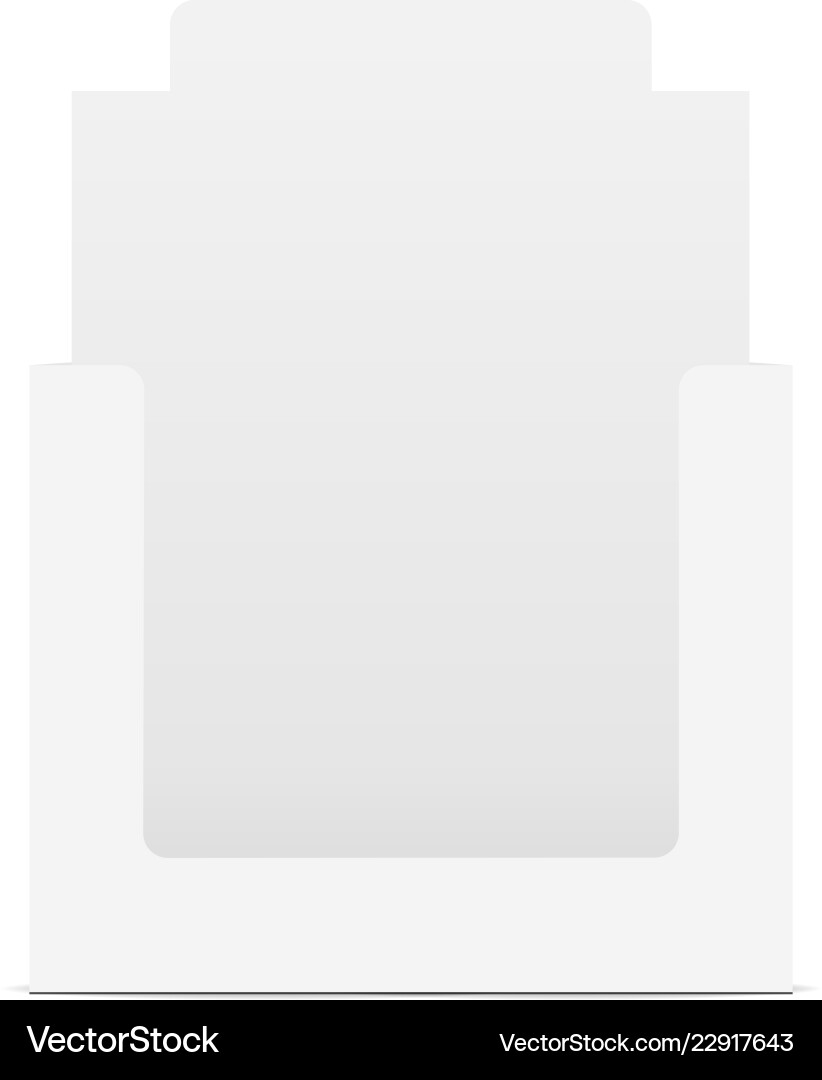 Display box isolated Royalty Free Vector Image