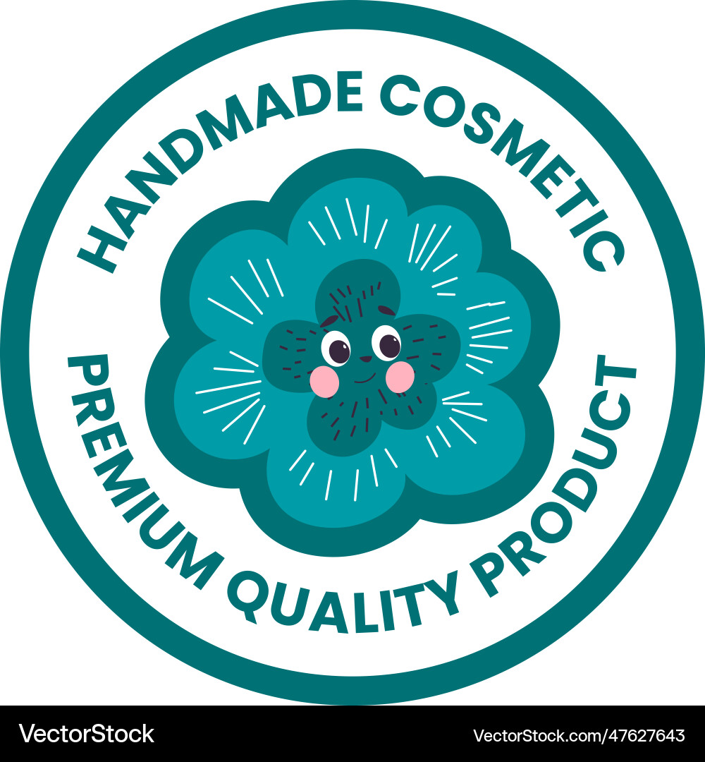Handmade cosmetic premium quality product Vector Image