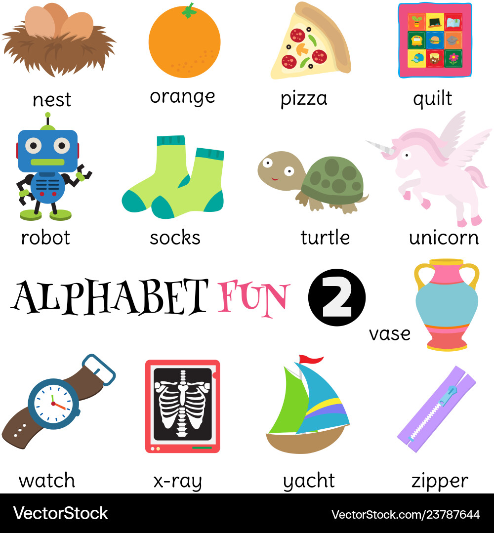 Alphabet fun 2 Royalty Free Vector Image - VectorStock