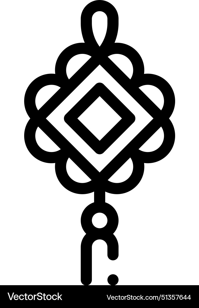 Amulet icon thin linear style design isolated on Vector Image