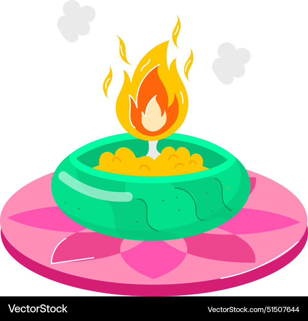 Diwali party flat stickers Royalty Free Vector Image