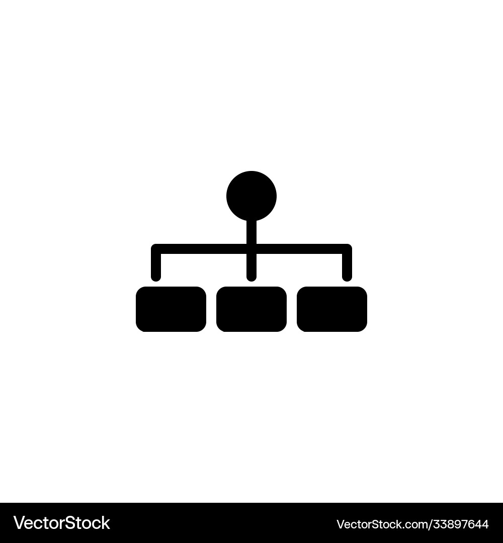 Organization Chart Icon Royalty Free Vector Image