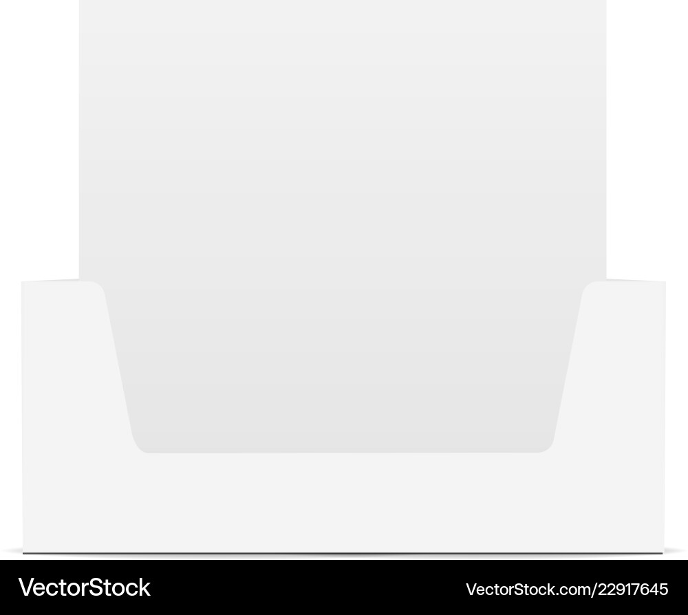 Cardboard display box Royalty Free Vector Image
