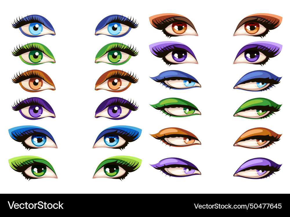 Female eyes Royalty Free Vector Image - VectorStock