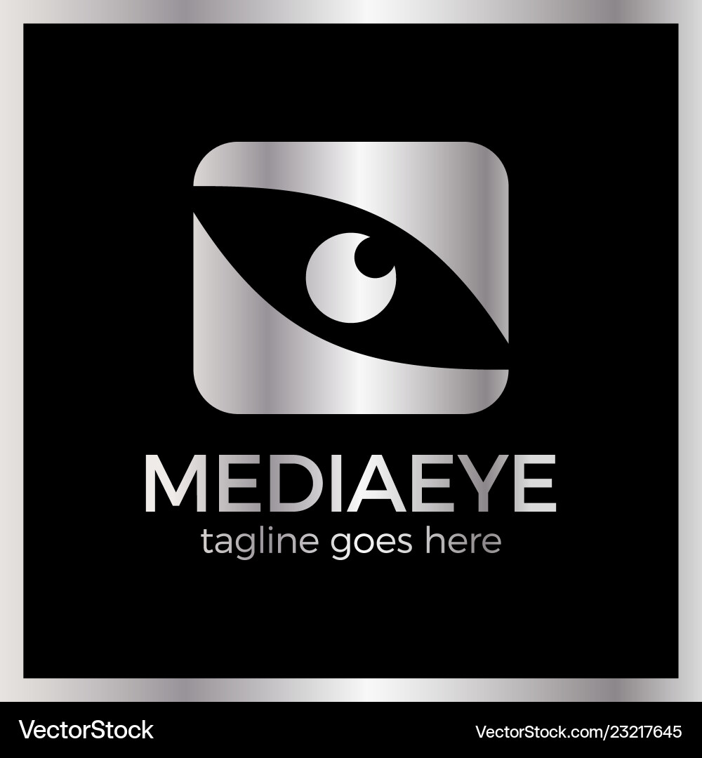 Media eye logo Royalty Free Vector Image - VectorStock