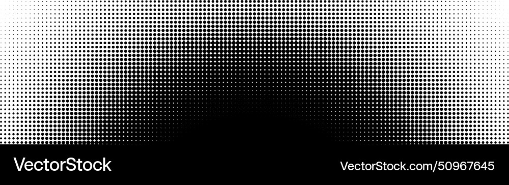 Monochrome radial grunge halftone background Vector Image