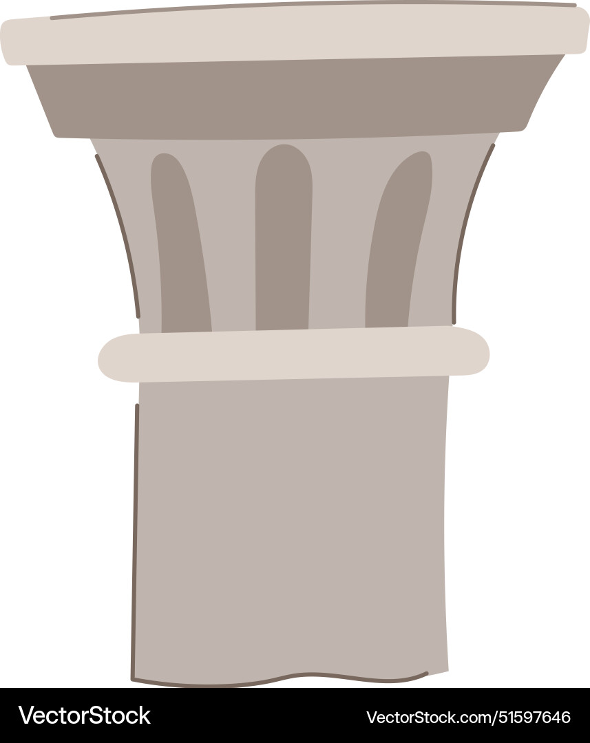 Antique column ancient cartoon Royalty Free Vector Image