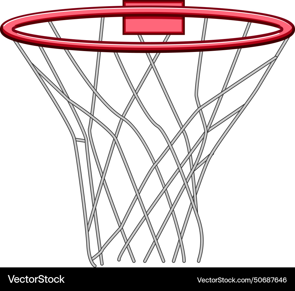 Game basketball hoop cartoon Royalty Free Vector Image
