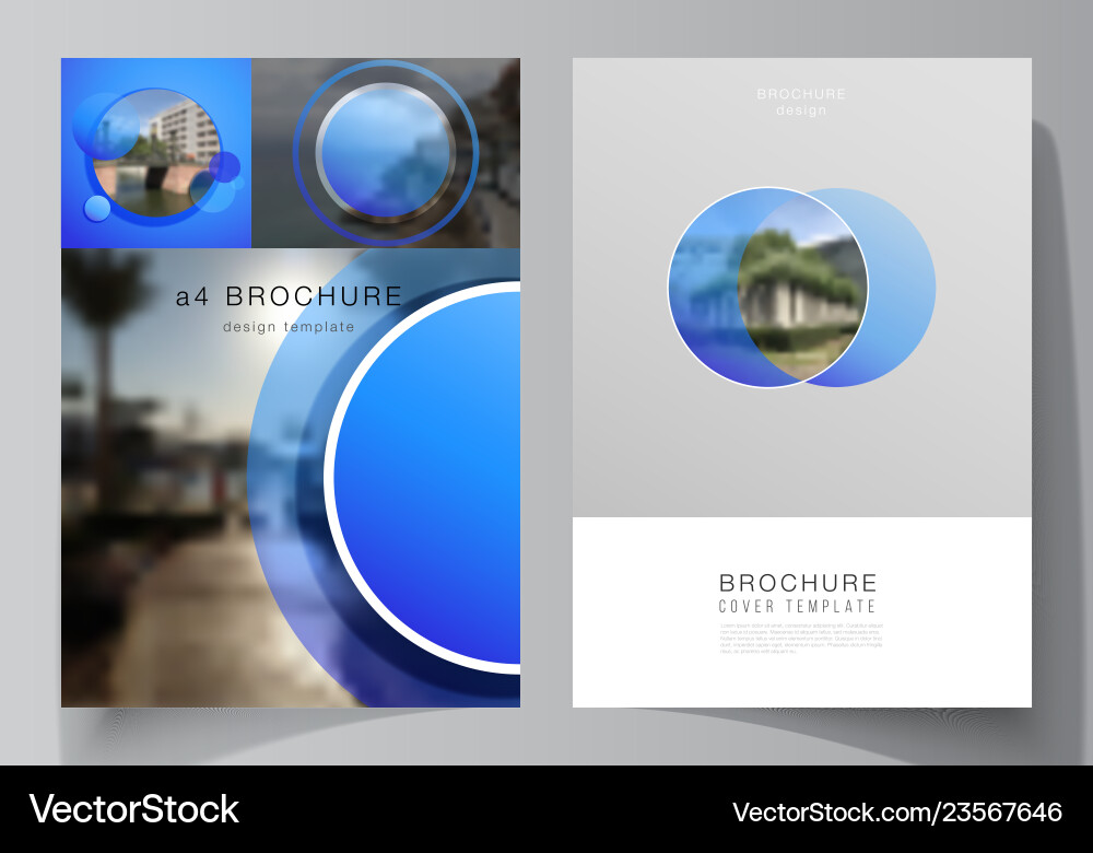 Layout of a4 format modern cover Royalty Free Vector Image