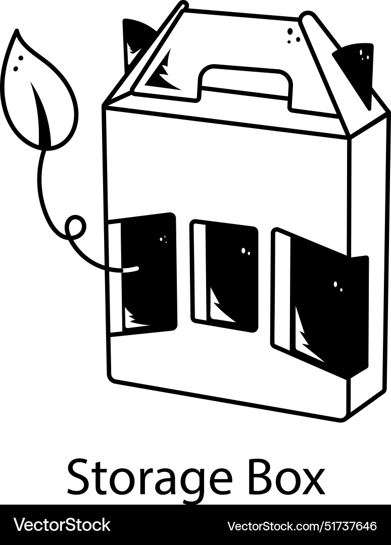 Storage box Royalty Free Vector Image - VectorStock