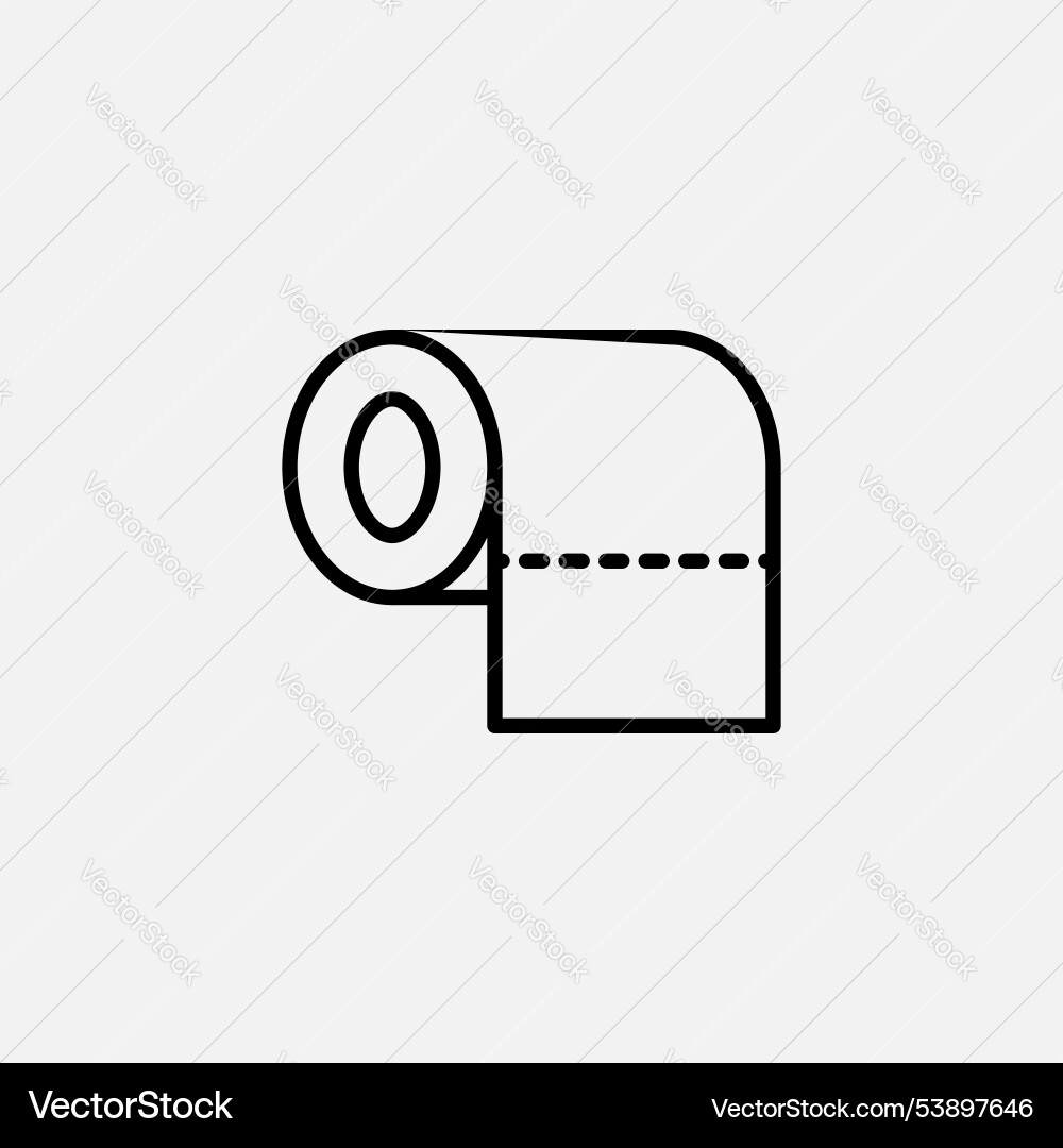 Toilet paper icon set Royalty Free Vector Image