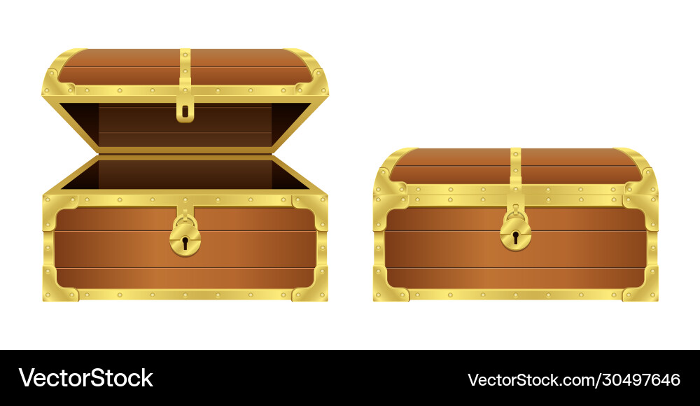 Treasure chest Royalty Free Vector Image - VectorStock