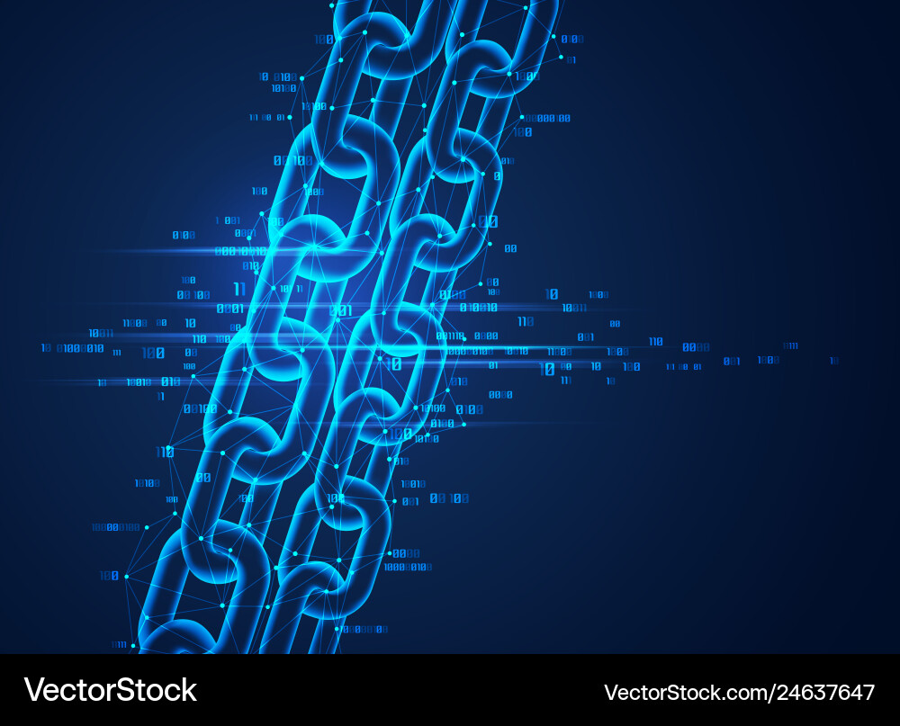 Blockchain Technology Royalty Free Vector Image
