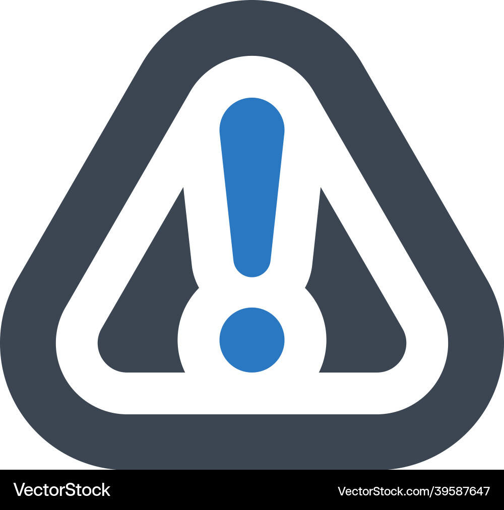 Exclamation Point Warning Sign Royalty Free Vector Image