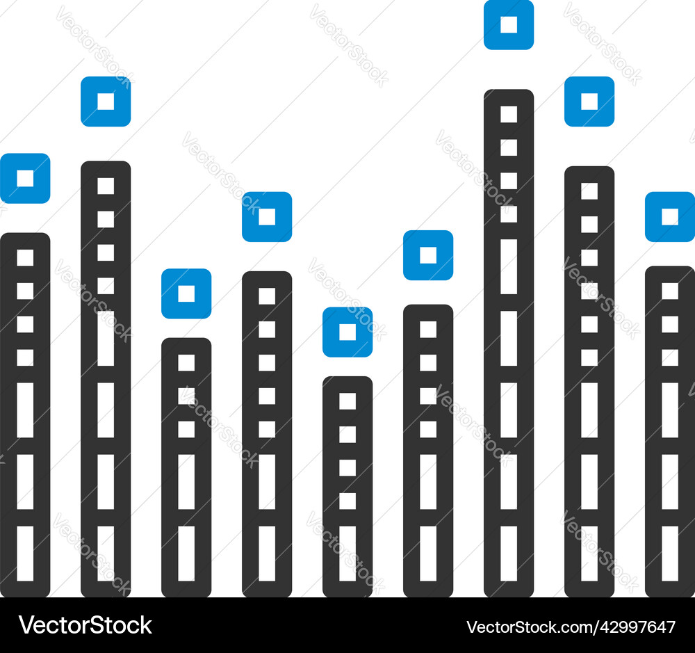 Graphic equalizer icon Royalty Free Vector Image