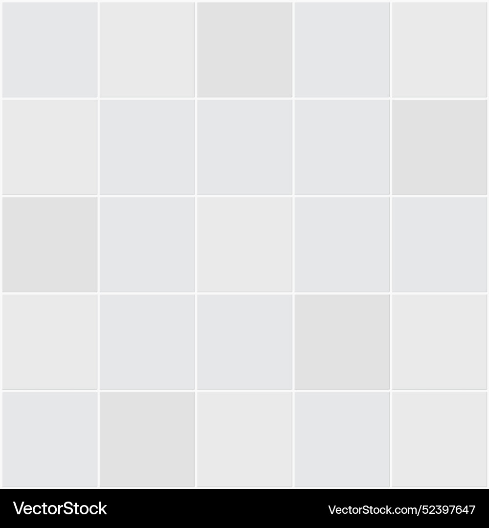 Seamless texture pattern of white gray tile floor Vector Image