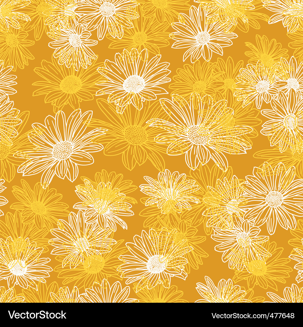 Flower seamless background Royalty Free Vector Image