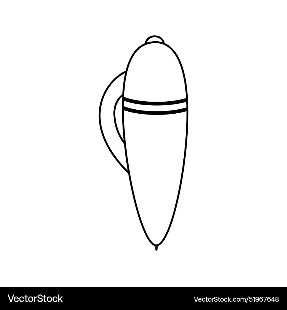 Pen outline icon ballpoint line art editable Vector Image