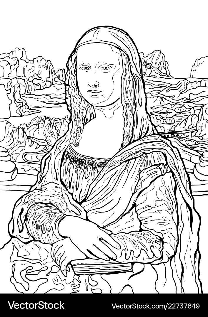 Распечатать картину мона лиза