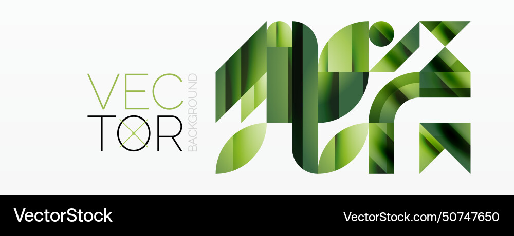 Assorted geometric shapes unite in a minimalistic Vector Image