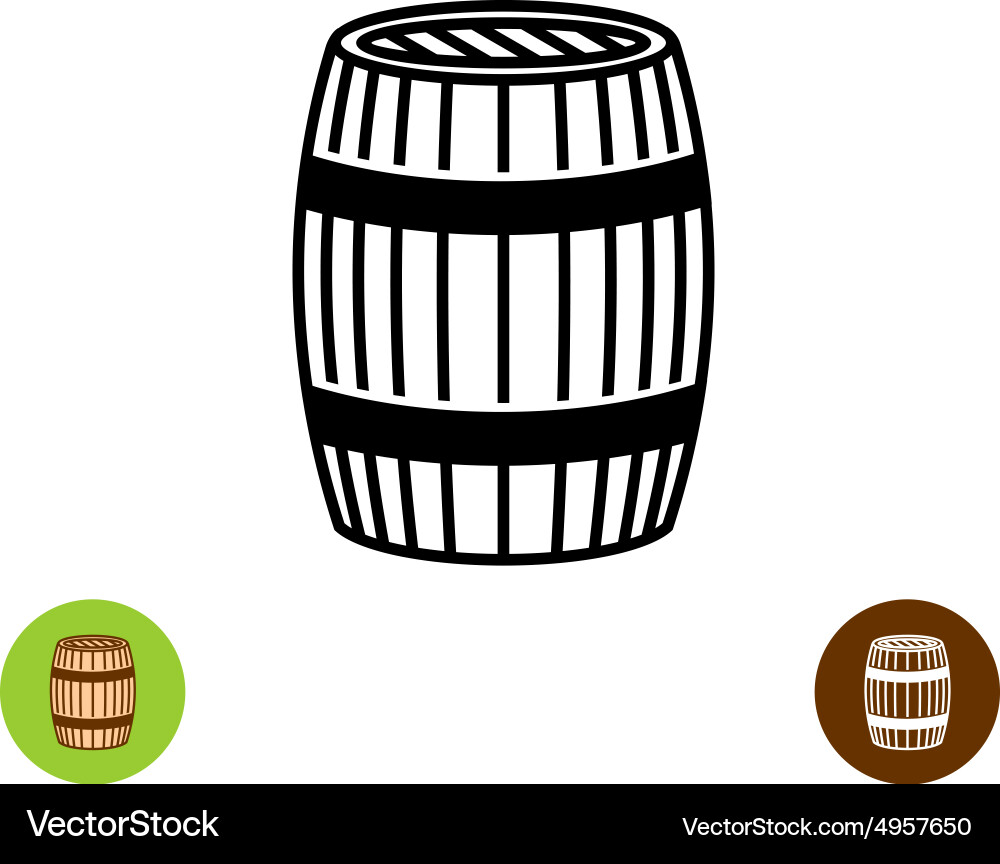 Barrel symbol Royalty Free Vector Image - VectorStock