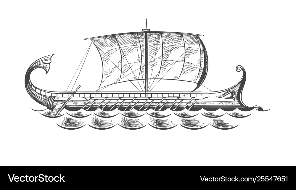 Roman Galley Vector Images (over 150)