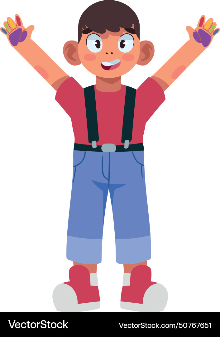 Autism boy character Royalty Free Vector Image