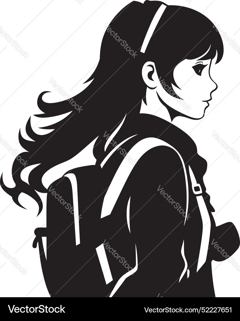Empowering excellence black symbol for female Vector Image