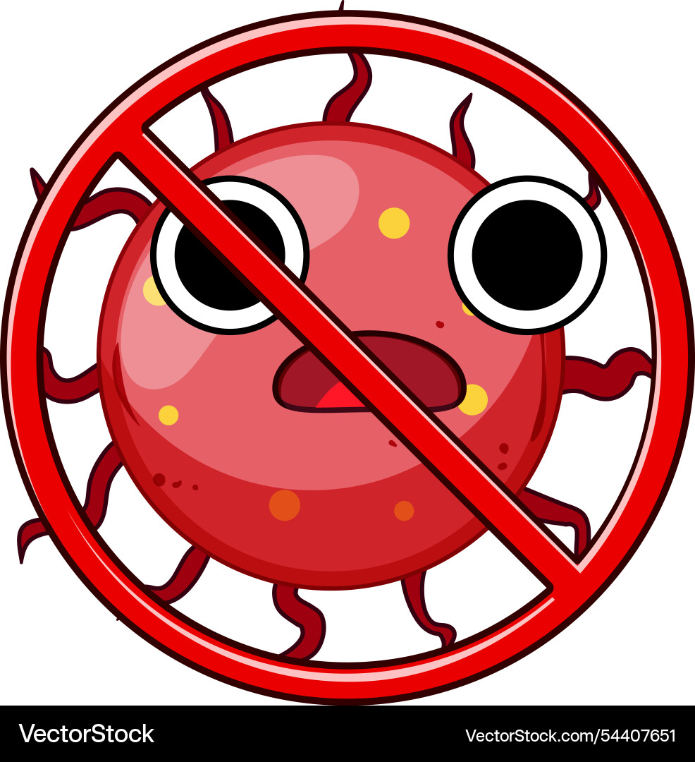Germicide anti bacteria cartoon Royalty Free Vector Image